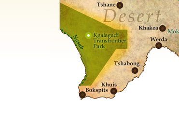 Kgalagadi Transfrontier Park Map